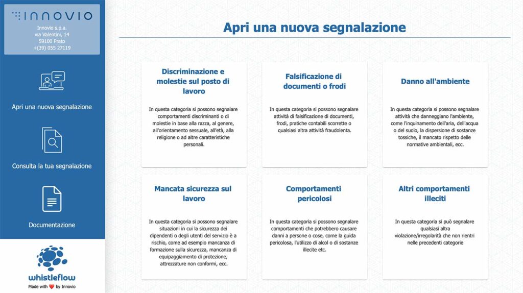 Whistleflow software di Innovio Group | Innovio